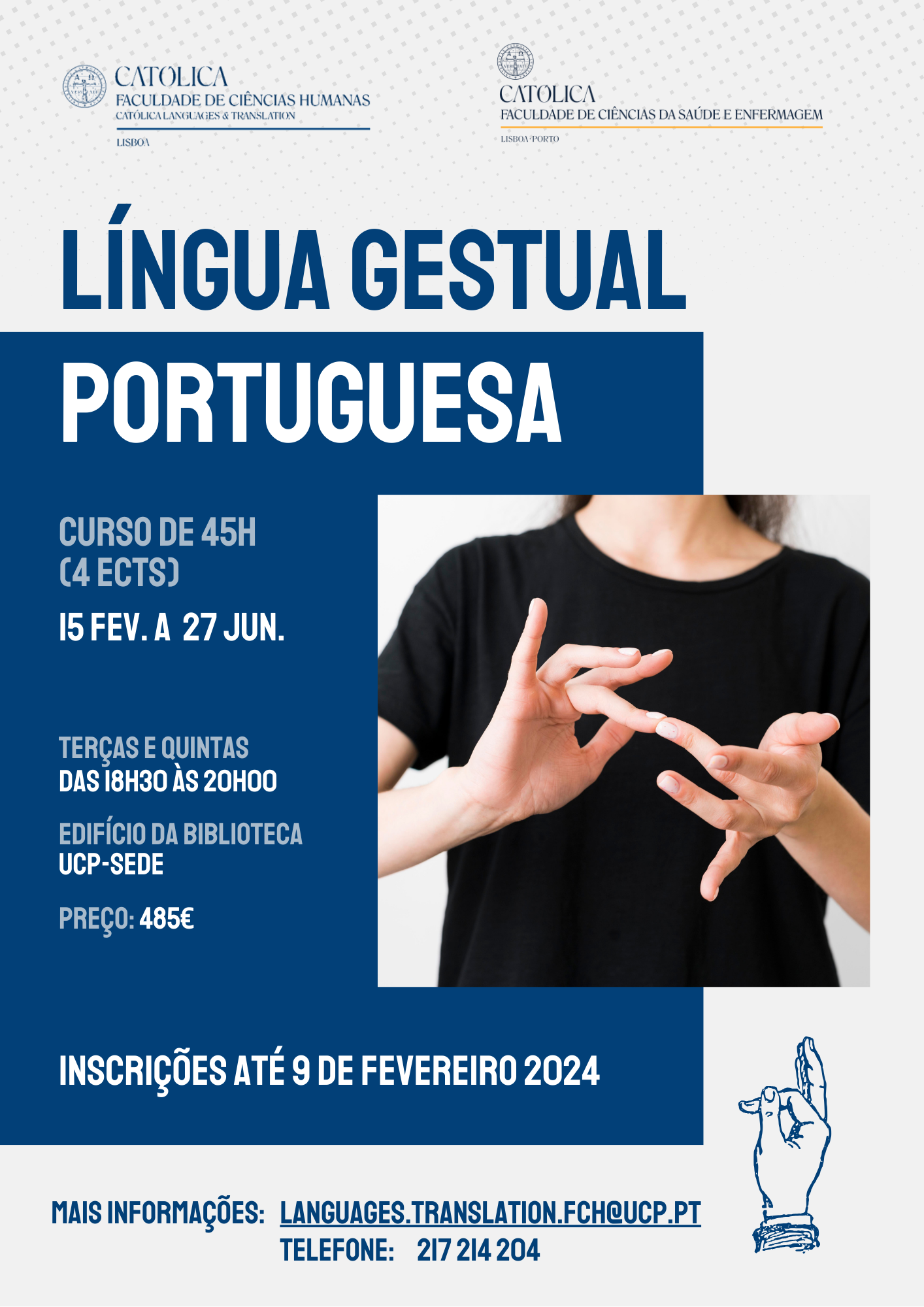Início do Curso de Língua Gestual Portuguesa | FCSE-Católica