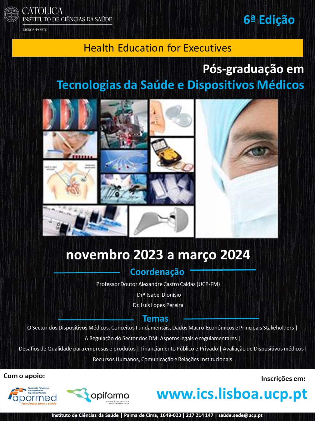 Pós-Graduação em Tecnologias de Saúde e Dispositivos Médicos | FCSE ...
